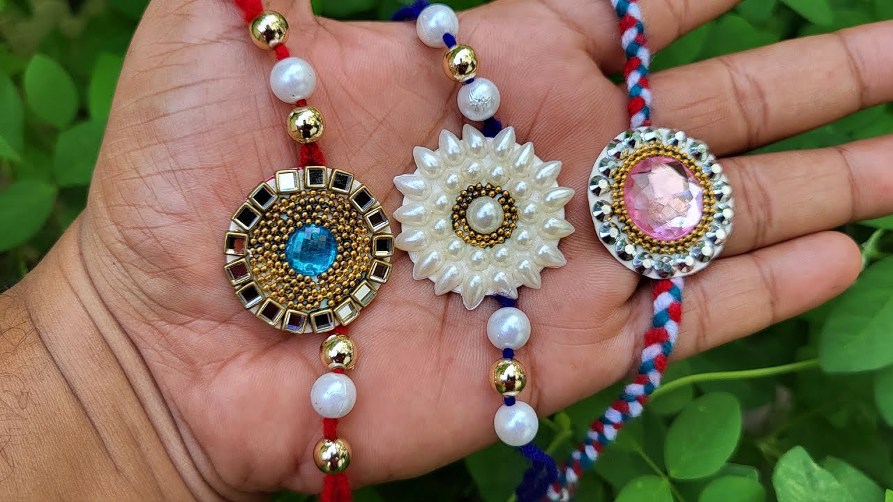 3 Quick & Easy Rakhi Designs 💥 | Handmade Rakhi for Brother | Make ...