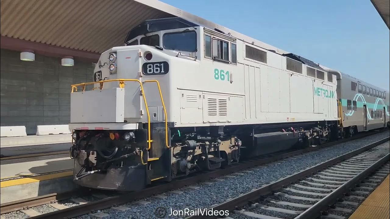 6/16/24 Pre: Metrolink F59PHR SCAX 861 at LAUPT-1 - YouTube