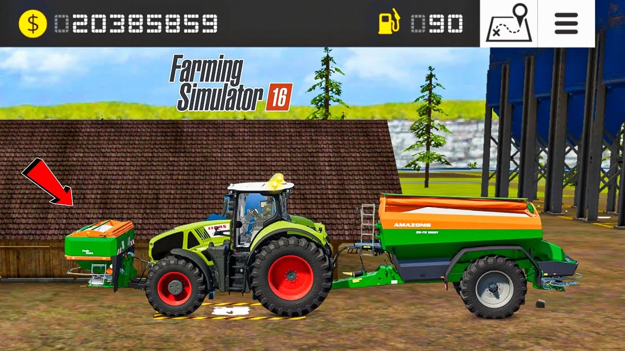 Fertilizer Spreading With Front & Back Machine In Farming Simulator 16 ...