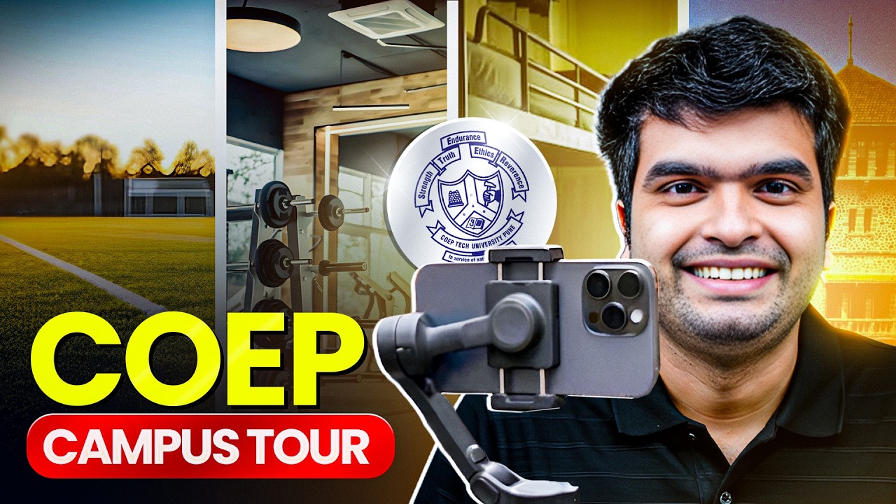 COEP Pune Campus Tour | College, Canteen, Boat Club, Departments ...