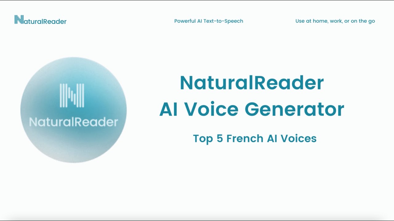 Top 5 French AI Voices in NaturalReader AI Voice Generator - YouTube