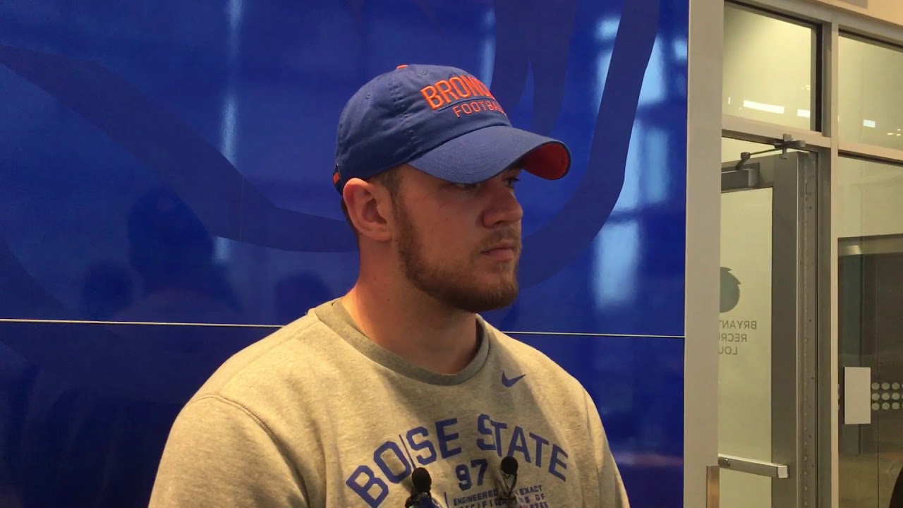 Boise State defensive lineman Austin Silsby talks Senior Night - YouTube