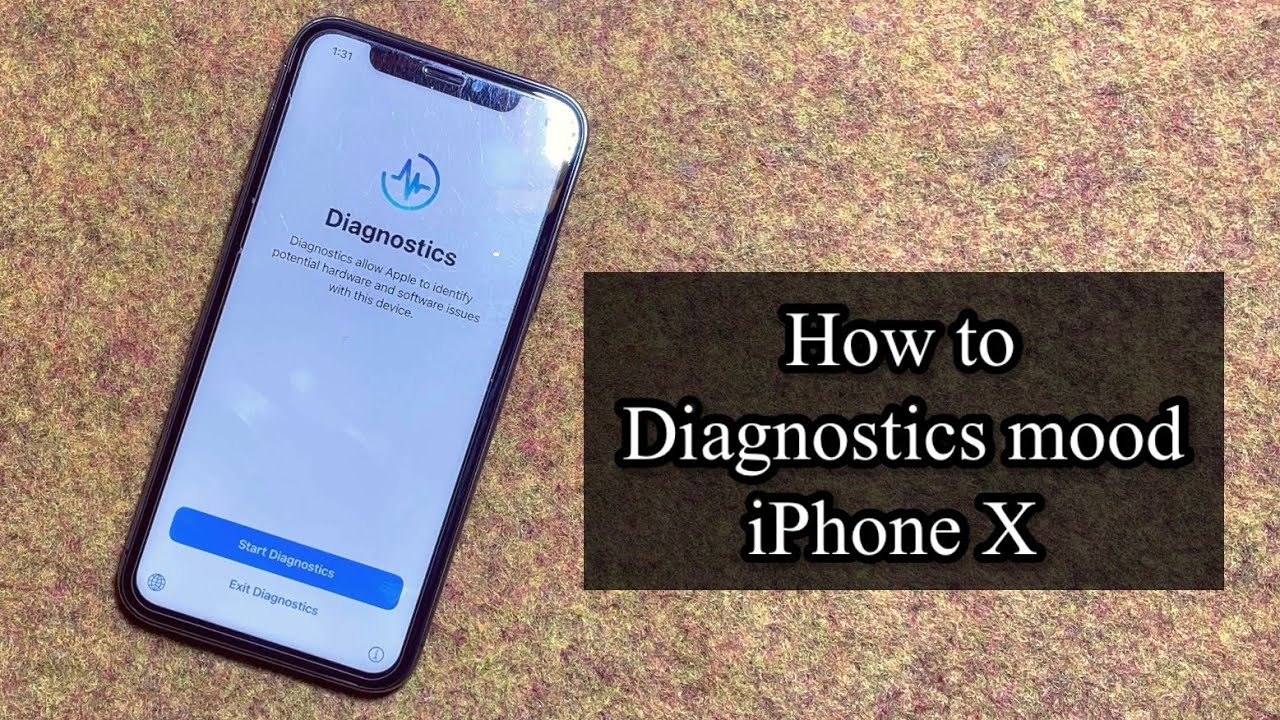 How to diagnostic mood iPhone X - YouTube