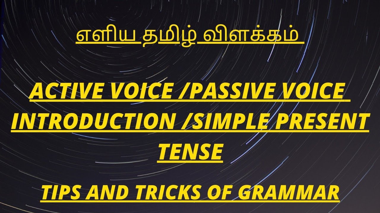 Active and passive voice|definition|structure|tense|simple present ...