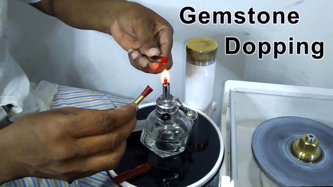 Dopping a Gemstone - Gemcutter * Unedited version - YouTube