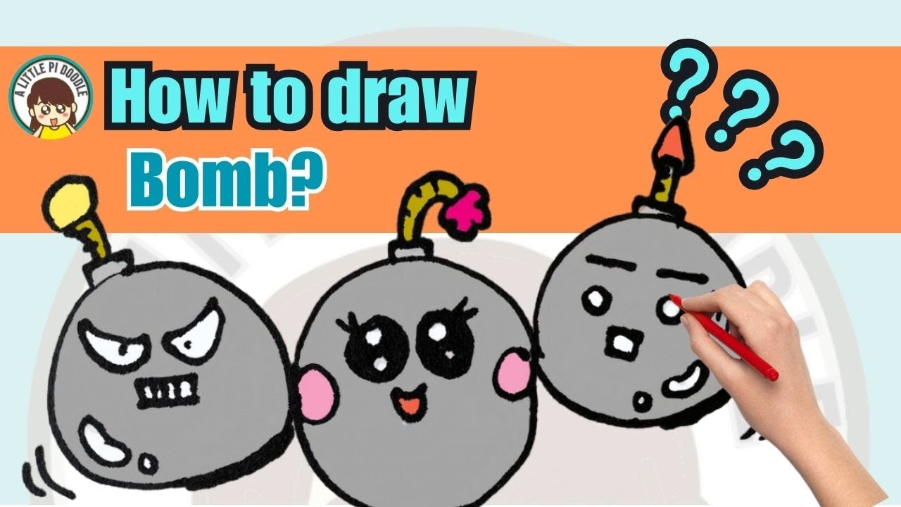 How To Draw Bombs | Step by Step 5 😊 ️👩‍🎨 #drawidea #drawingseasy # ...