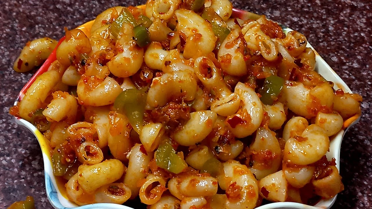 लाजवाब मैक्रोनी बनाने की सबसे आसान विधि | मसाला मैक्रोनी Butter Masala ...