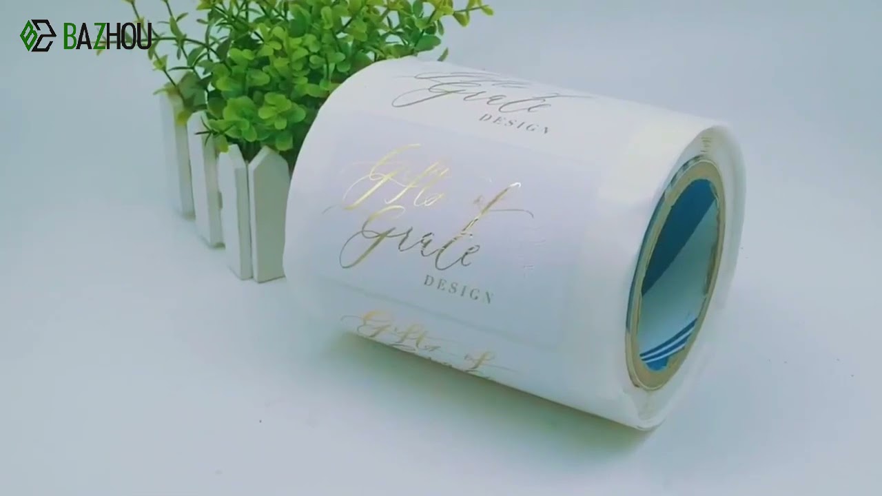 Luxury Gold Foil Stamped Makeup Label Cosmetic Product Cosmetic Vinyl ...