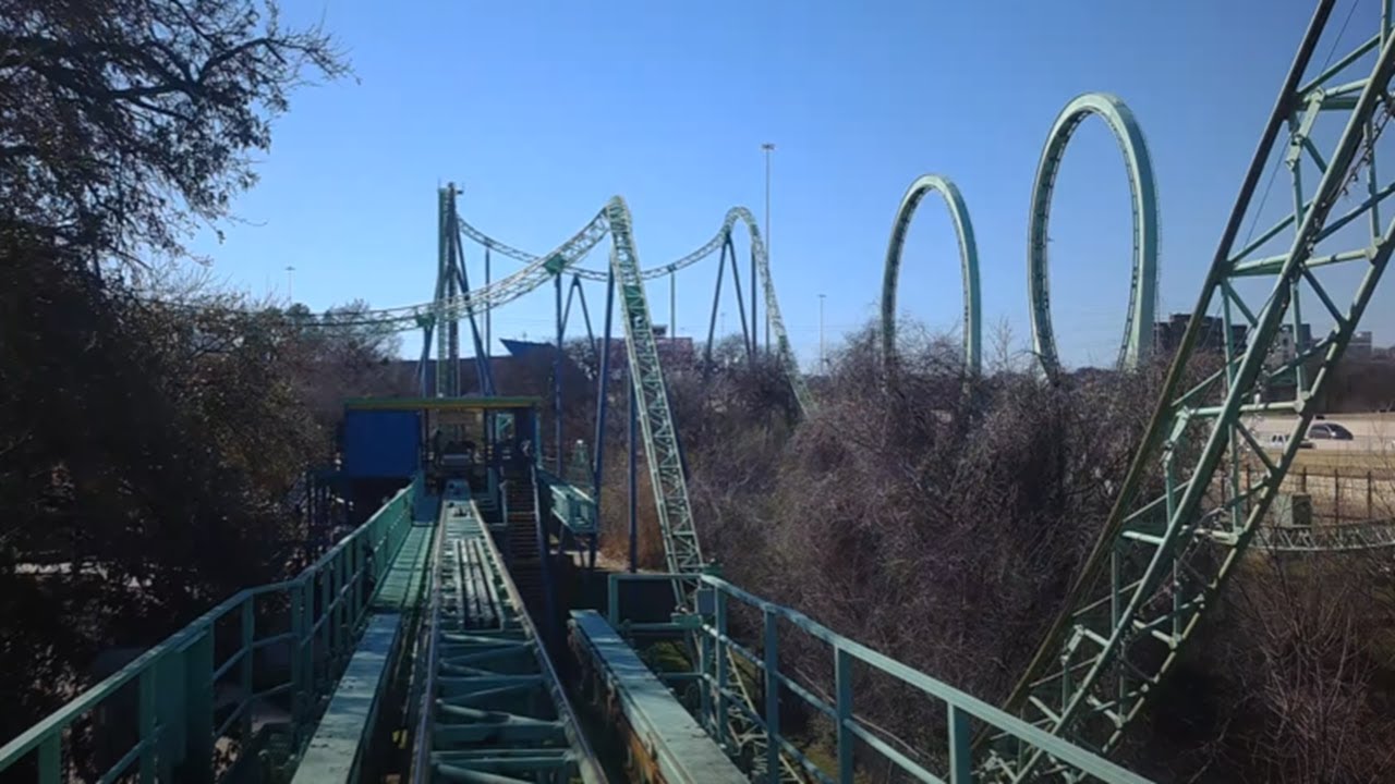 Shock Wave - Six Flags Over Texas - Front Row (4K HD POV) - February ...