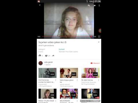 Video çeken hem sıçan kız