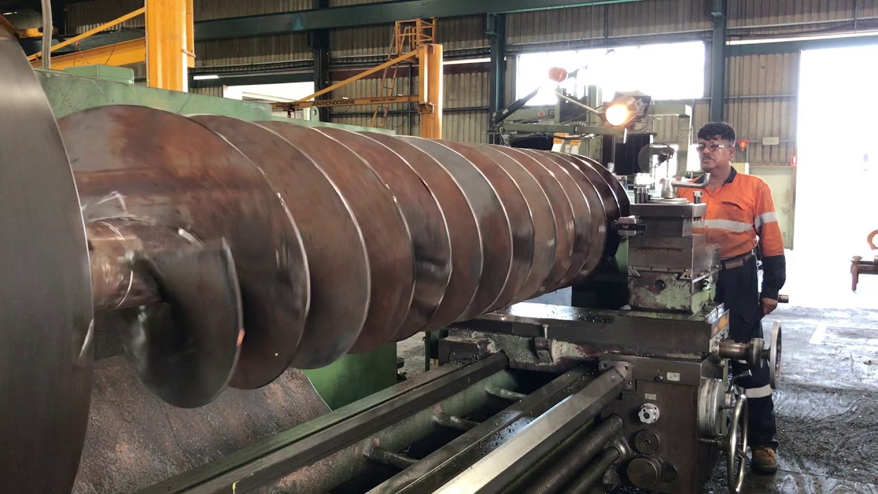 Scroll Shaft Machining - YouTube