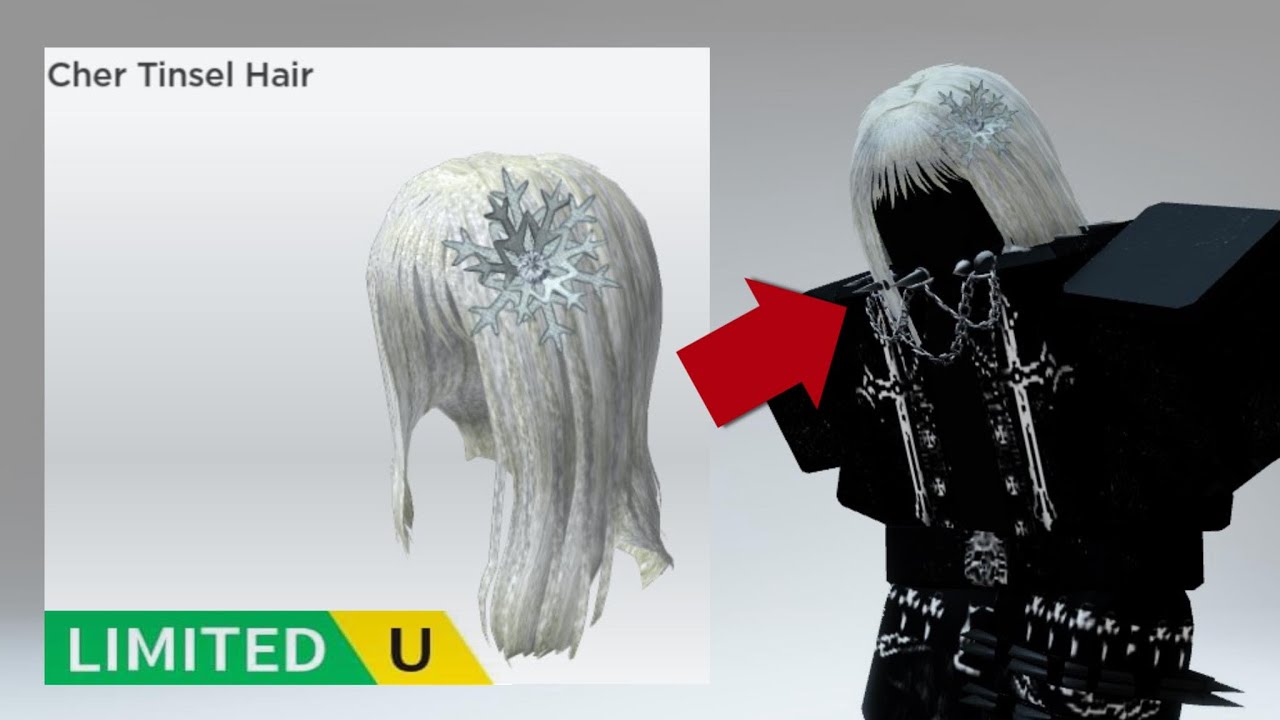 HOW TO GET CHER TINSEL HAIR FREE ROBLOX ITEM NOW (LIMITED UGC) - YouTube