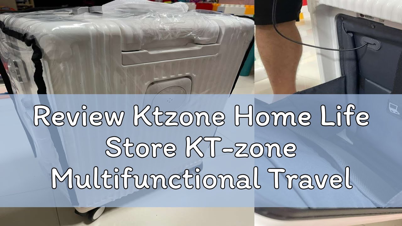 Review Ktzone Home Life Store KT-zone Multifunctional Travel luggage with Front Pocket, USB ...