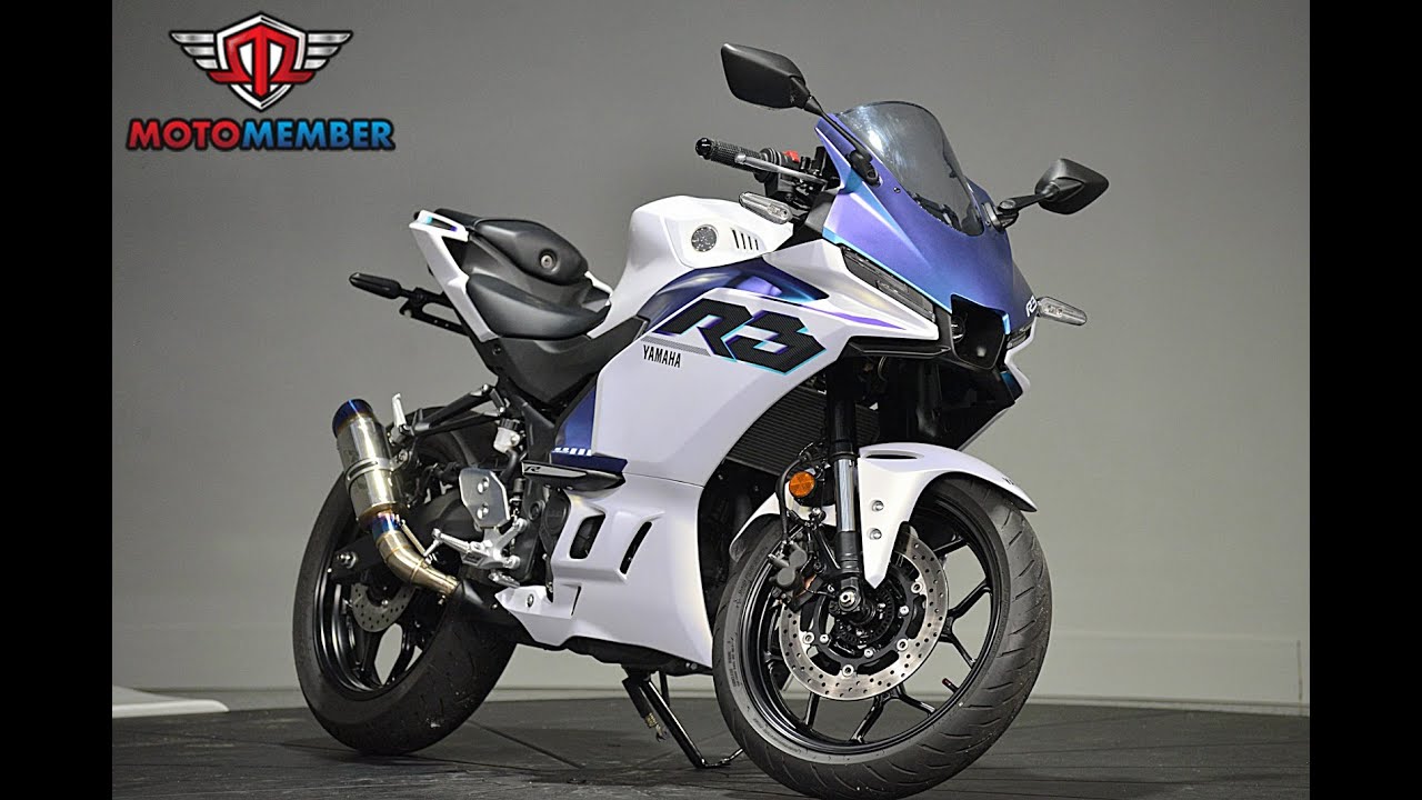 2025 Yamaha YZF-R3 | Lunar White & Nebula Blue | Lightweight Supersport ...