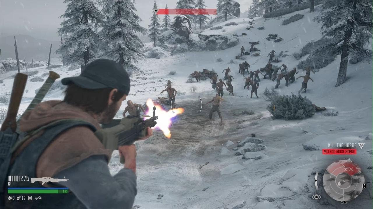 DAYS GONE Floating Rager Bear & McLeod Ridge Horde - YouTube