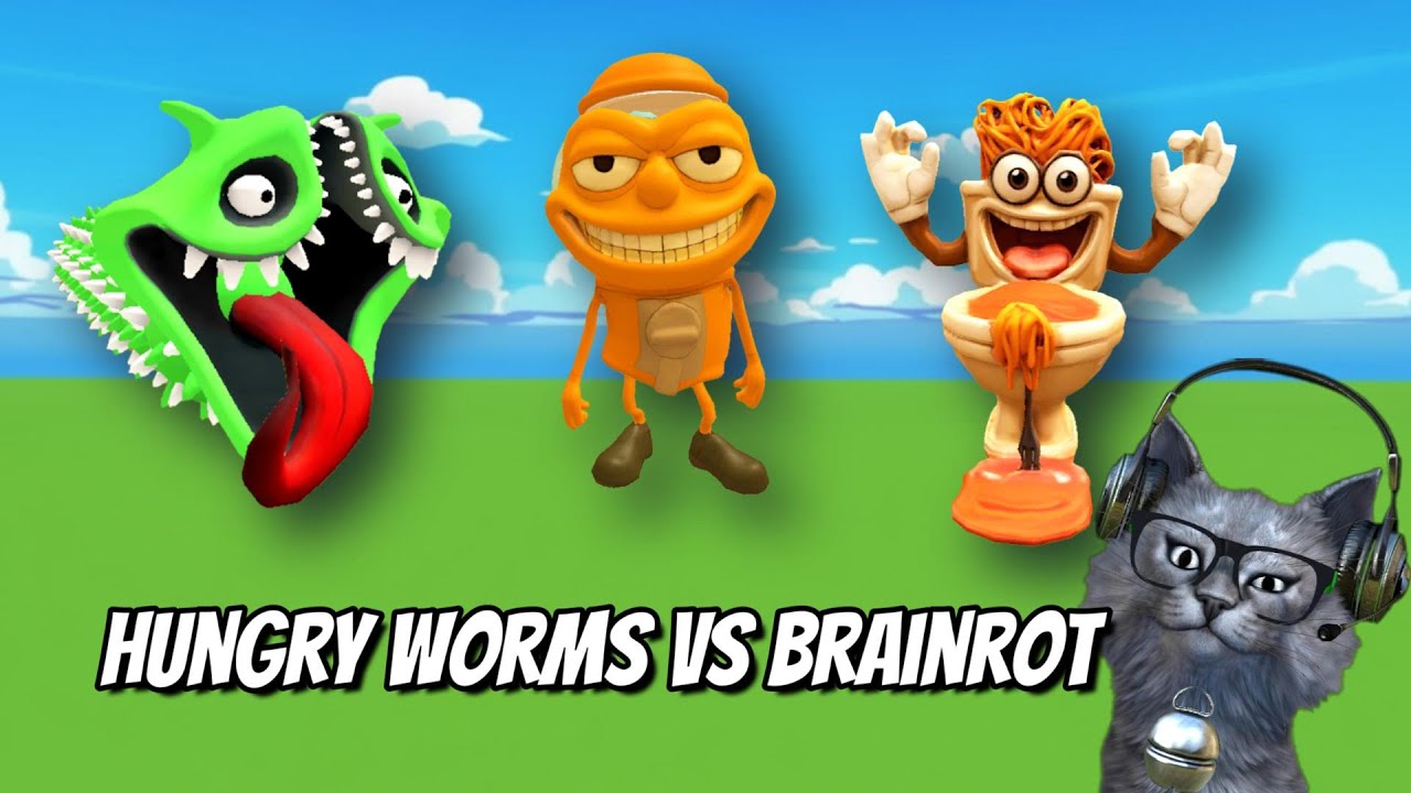 Hungry Worms VS Brainrot Itali Garry's Mod Android, Ada 67 - Nextbots ...