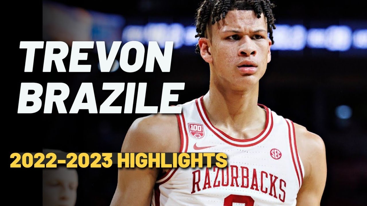High-flying sophomore forward Trevon Brazile Arkansas Razorbacks 2022 ...