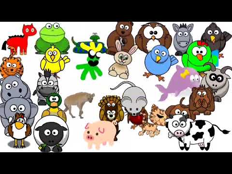 32 animals sounds cheering down