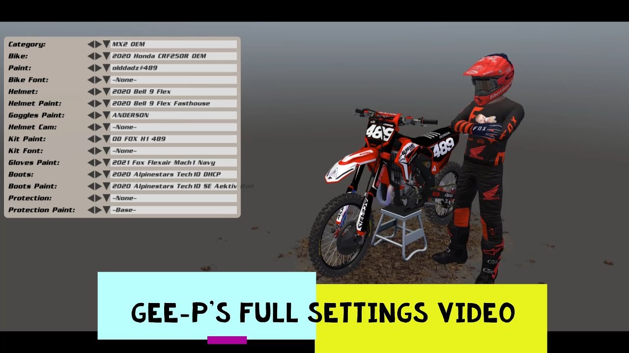 Mx bikes full setting video - YouTube