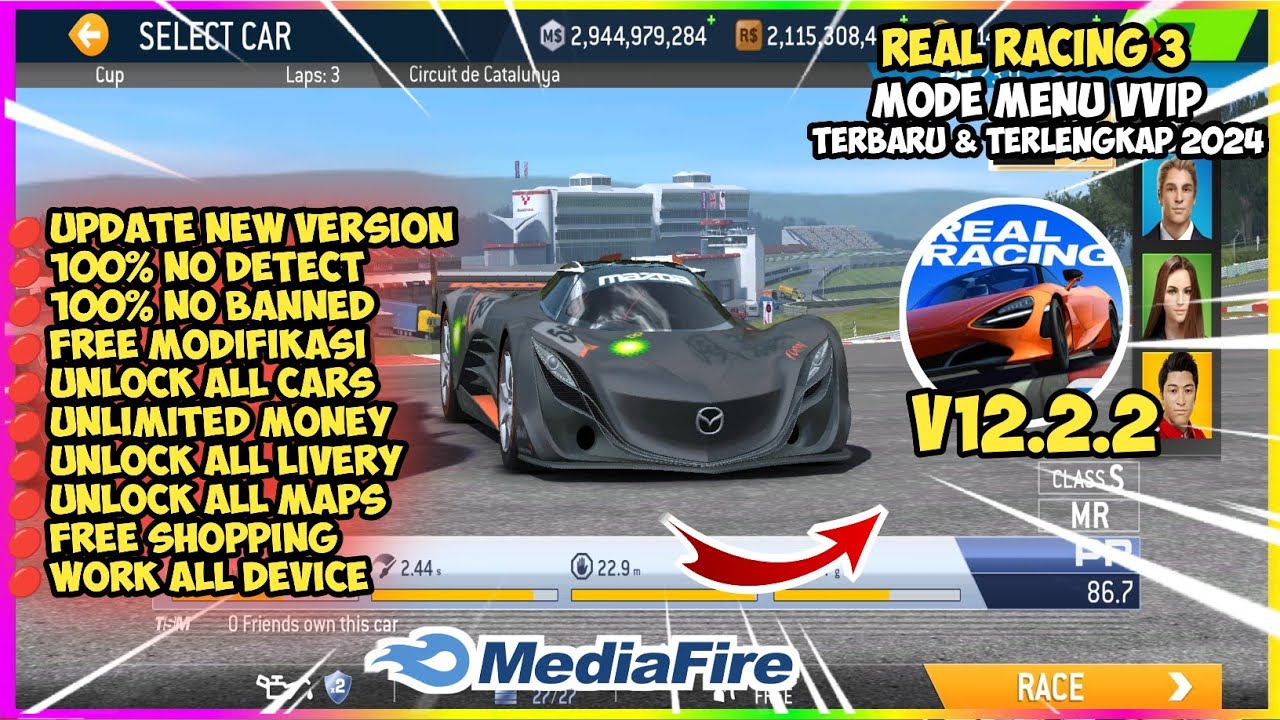 Real Racing 3 Apk Mod V12.2.2 Latest Version 2024 | UNLIMITED MONEY ...
