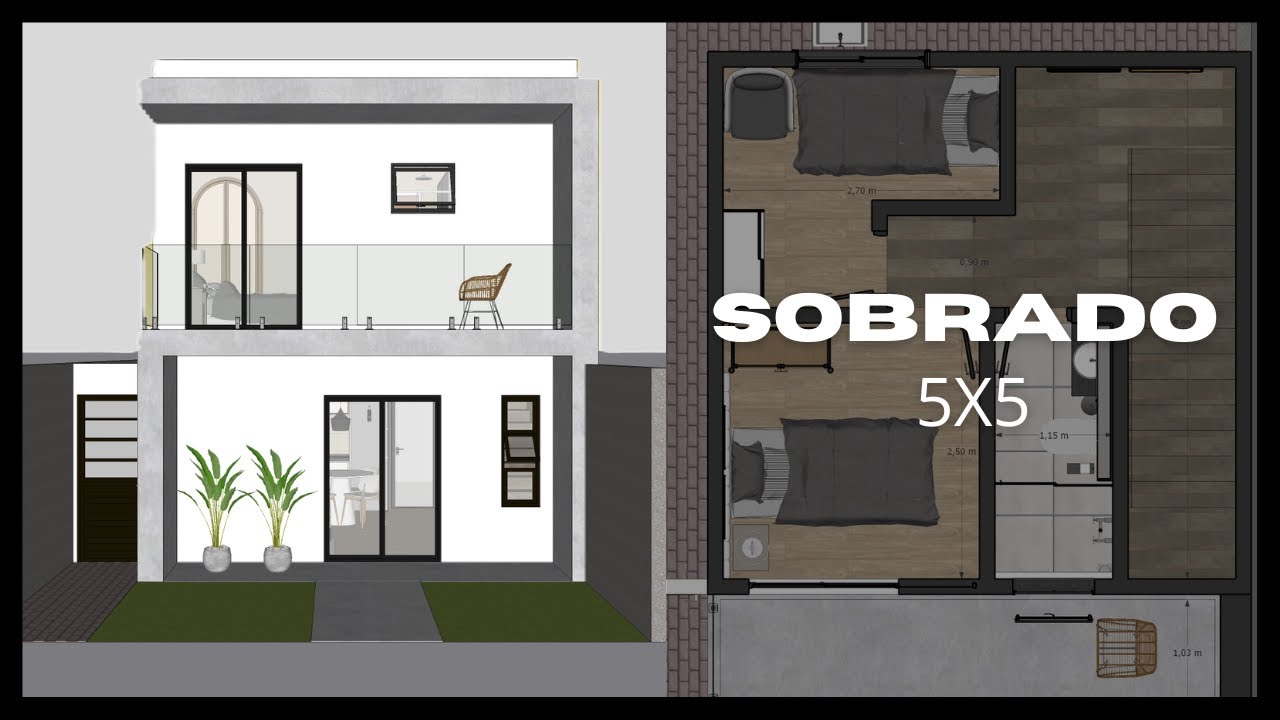 SOBRADO 5X5 - arquitetura clean, combinando tons neutros como branco ...