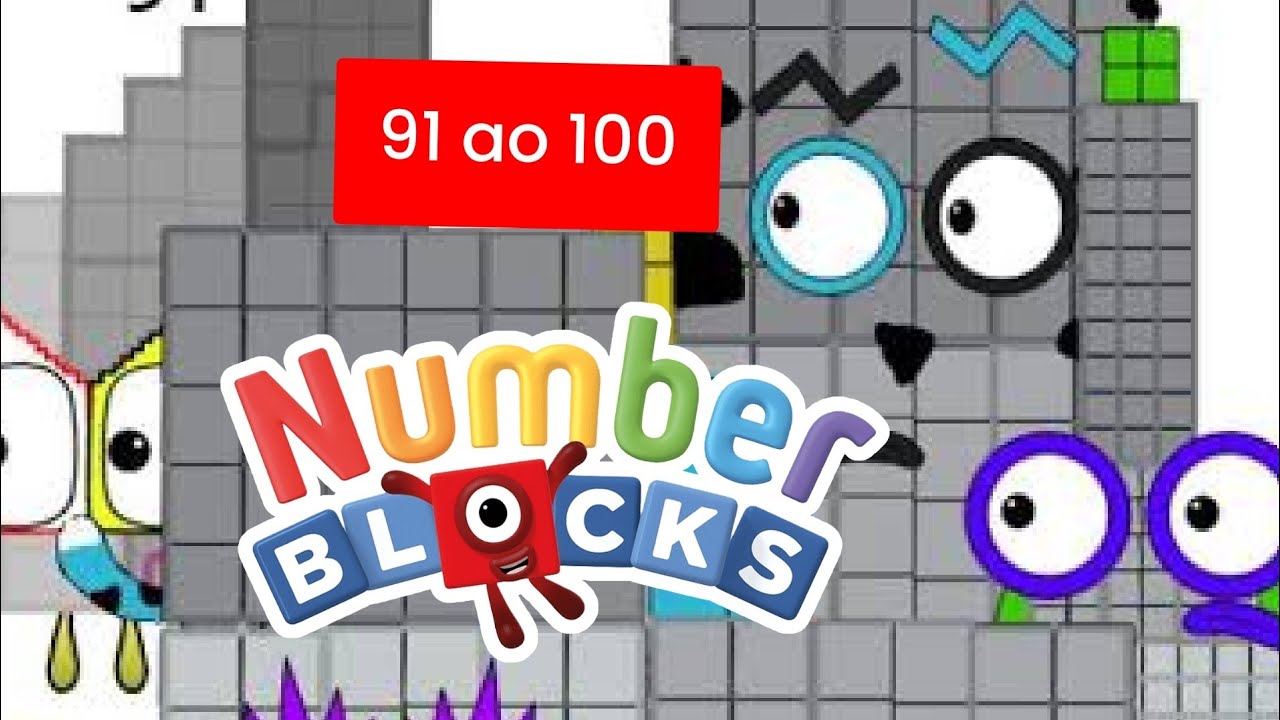 NUMBERBLOCKS 91 ao 100 - YouTube