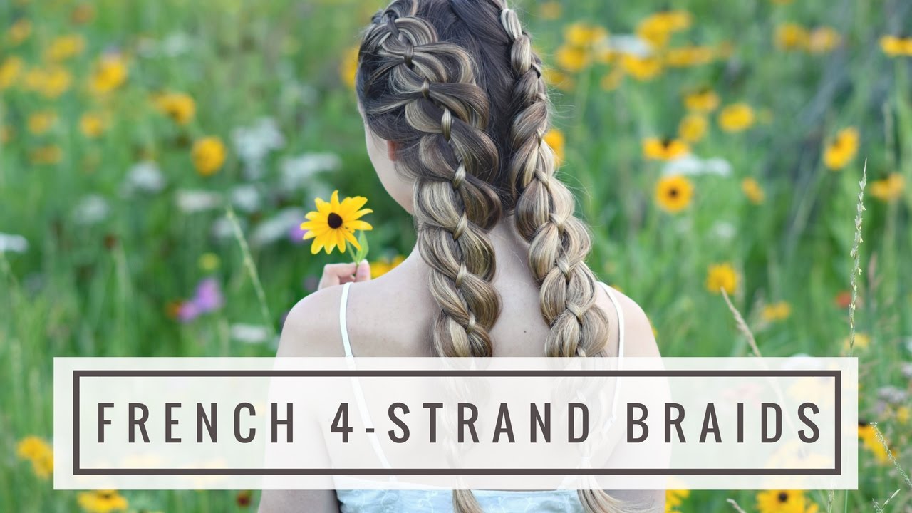 HOW TO: French 4-Strand Braid | Braids by Jordan - YouTube