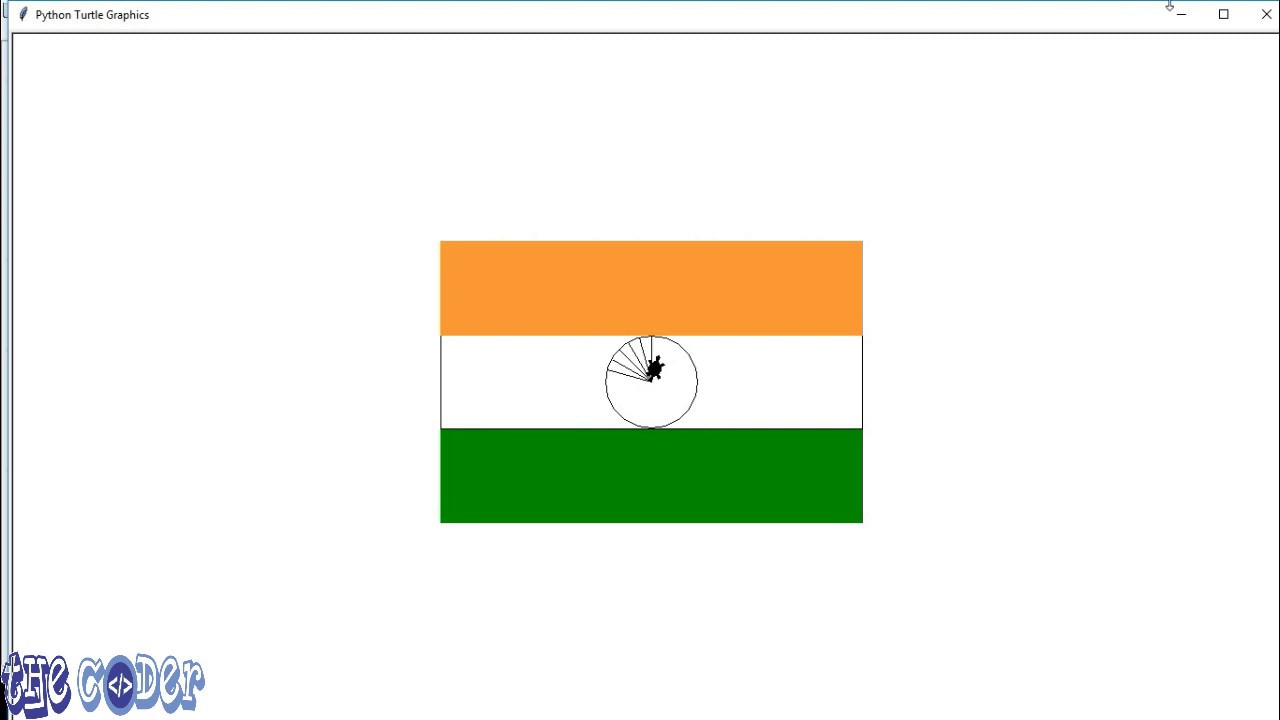 INDIAN FLAG Designed Using PYTHON - YouTube
