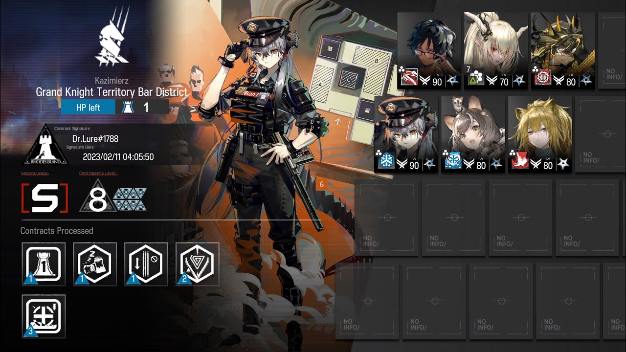 [Arknights] CC#10 Daily Day 9 Risk 8 AFK Strat [ Grand Knight Territory ...