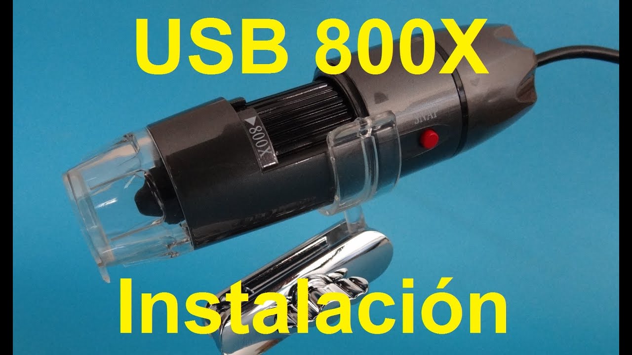 800X USB Digital Microscope - Modelo 2014 - Instalación - YouTube