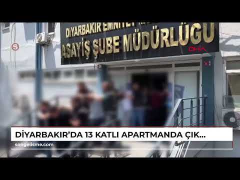 Diyarbakır'da 13 katlı apartmanda çıkan, anne ile 3 çocuğunun öldüğü yangınla ilgili gözaltına a...
