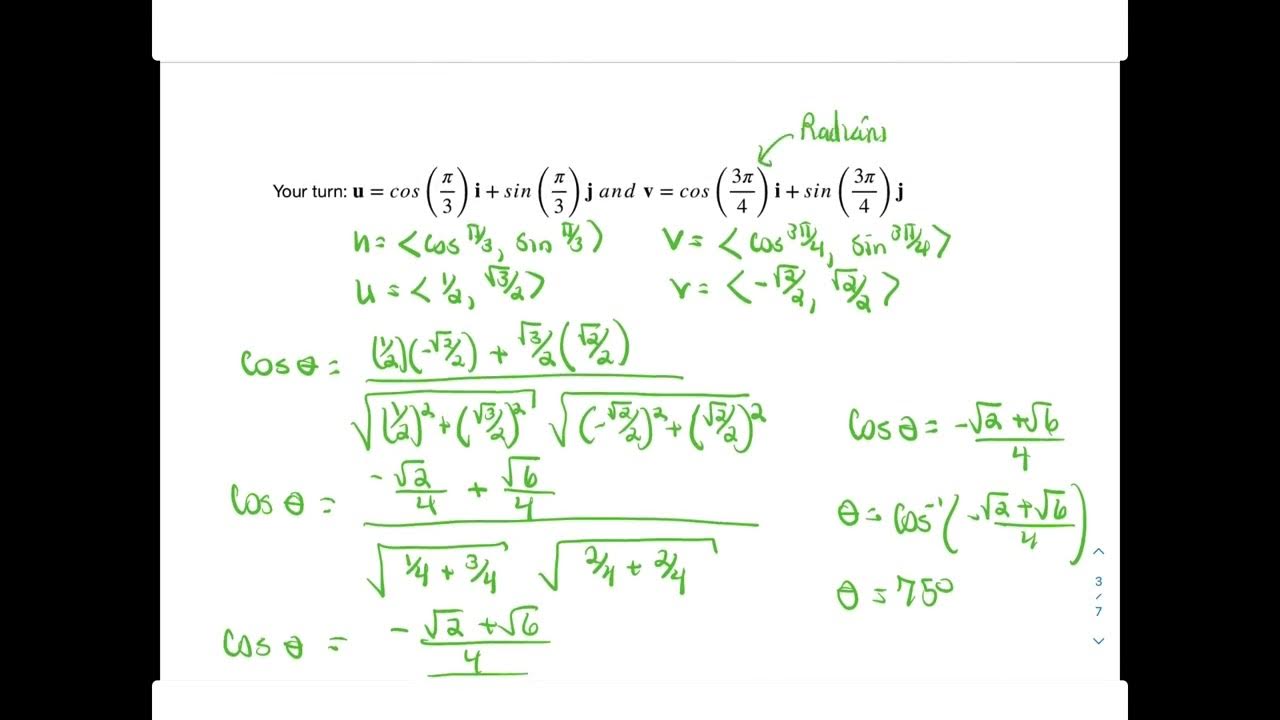 Dot Product - YouTube