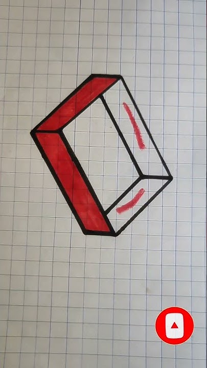 #shorts / how to draw a 3D rectangle box - YouTube