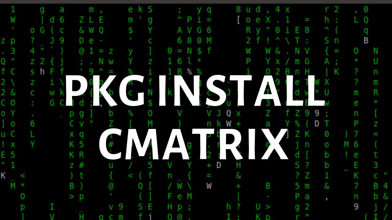 How to install cmatrix on turmux - YouTube