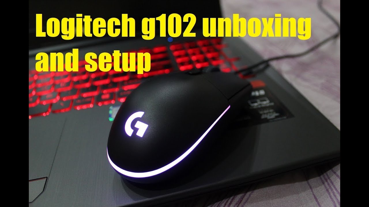 Logitech g102 prodigy unboxing and setup - YouTube