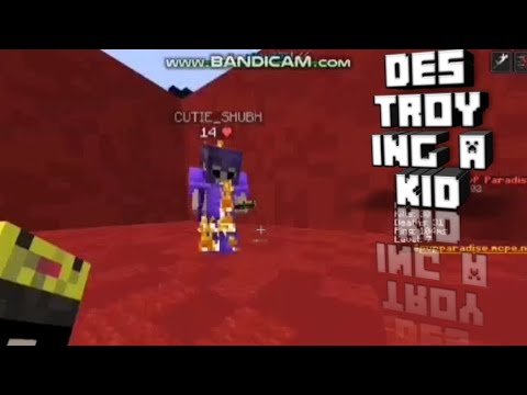 Destroying A Kid In Minecraft PvP In Pvp paradise - YouTube