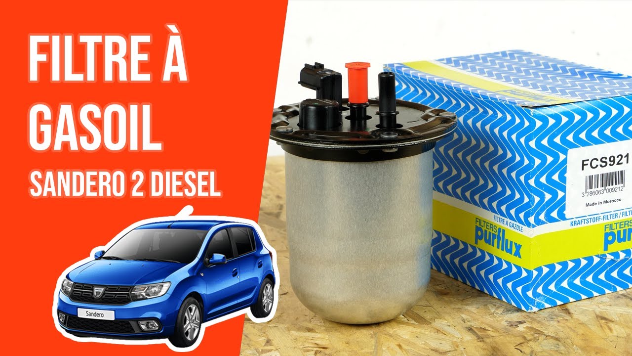 Changer FACILEMENT le Filtre à Gasoil Sandero 2 1.5 dCi ⛽ - YouTube