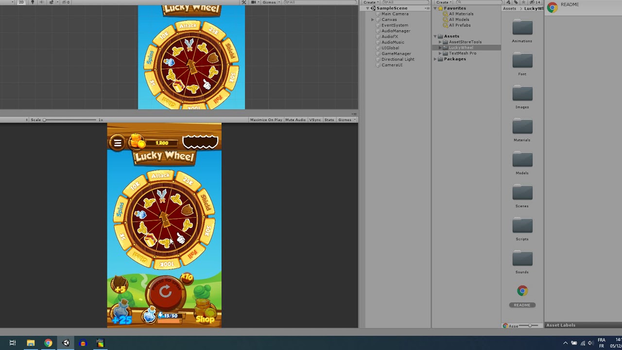 [2020] Unity - Template game - Lucky Wheel 1.1 - YouTube