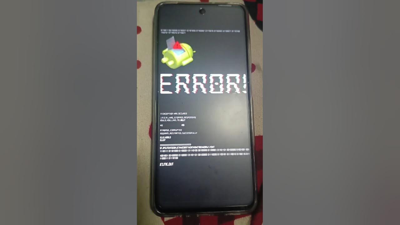 The phone is error linux creepypasta.exe again 3 #shorts #linux # ...