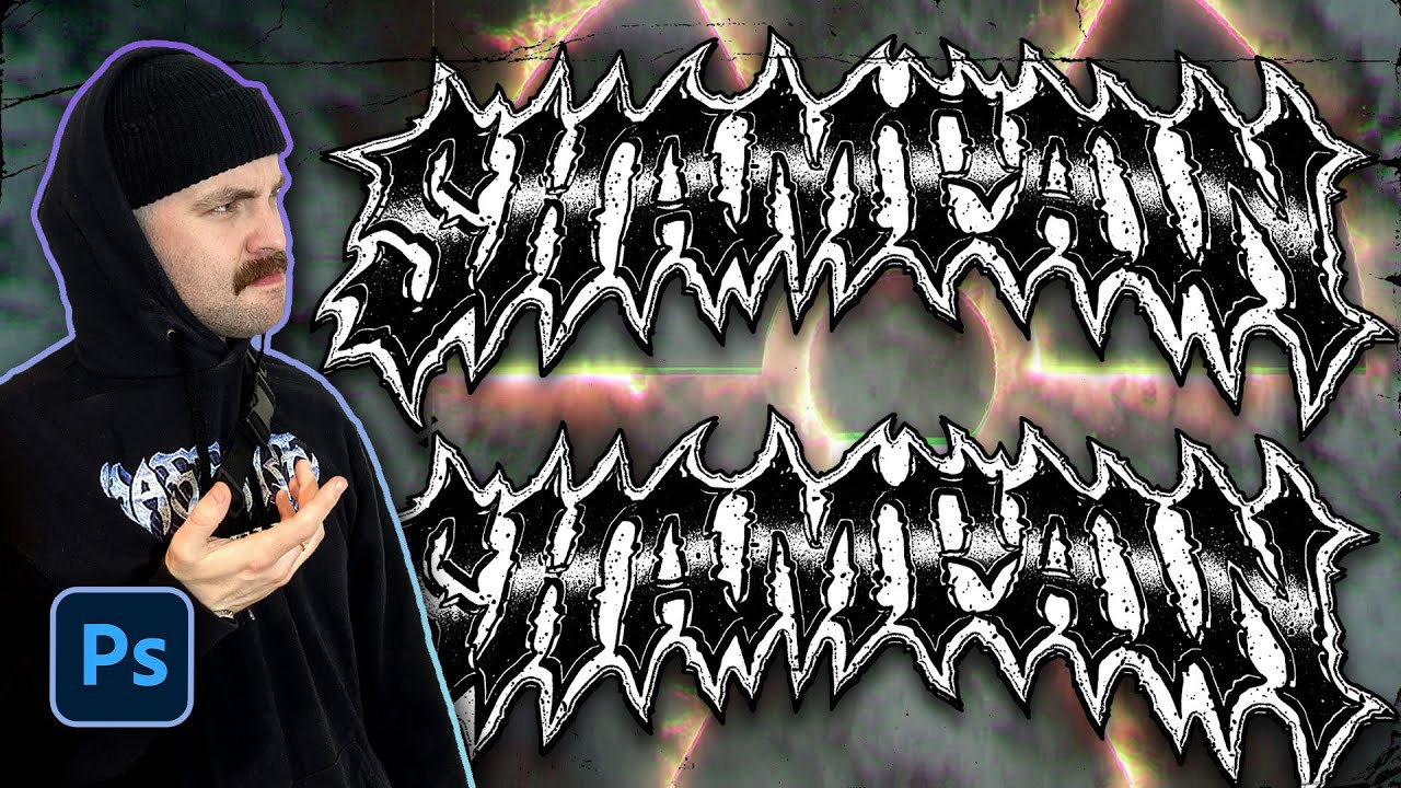 How To Design HARDCORE Punk Logos! - Adobe Photoshop - YouTube