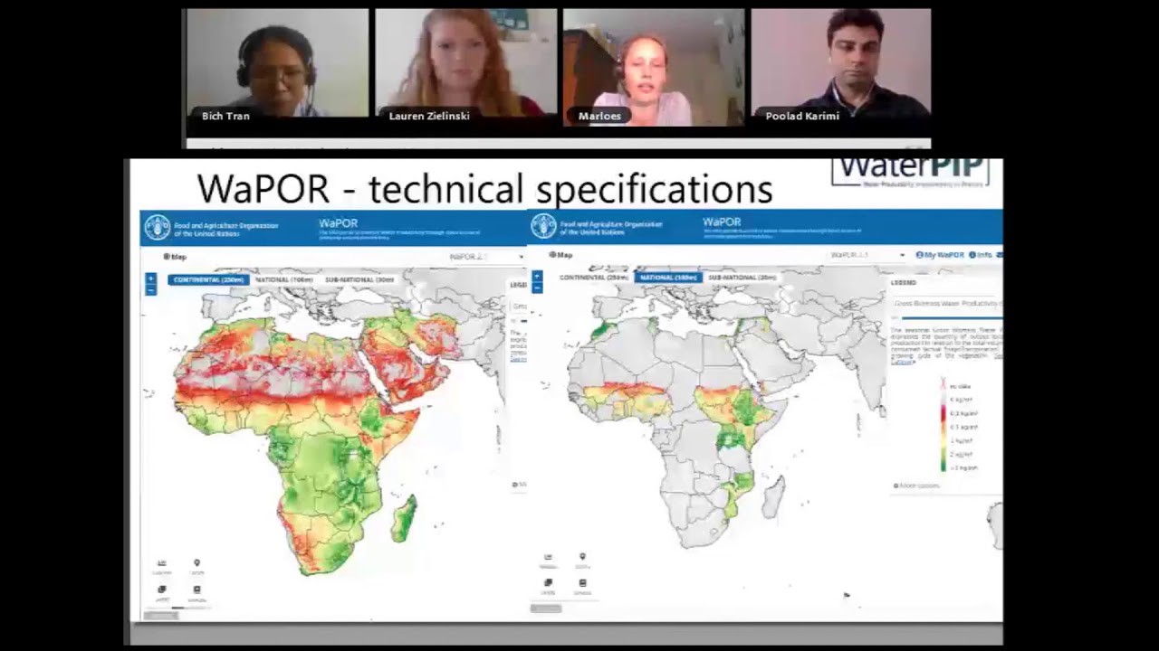 IHE Delft 💧 Monitoring Water Productivity using WaPOR – Part 1 - YouTube