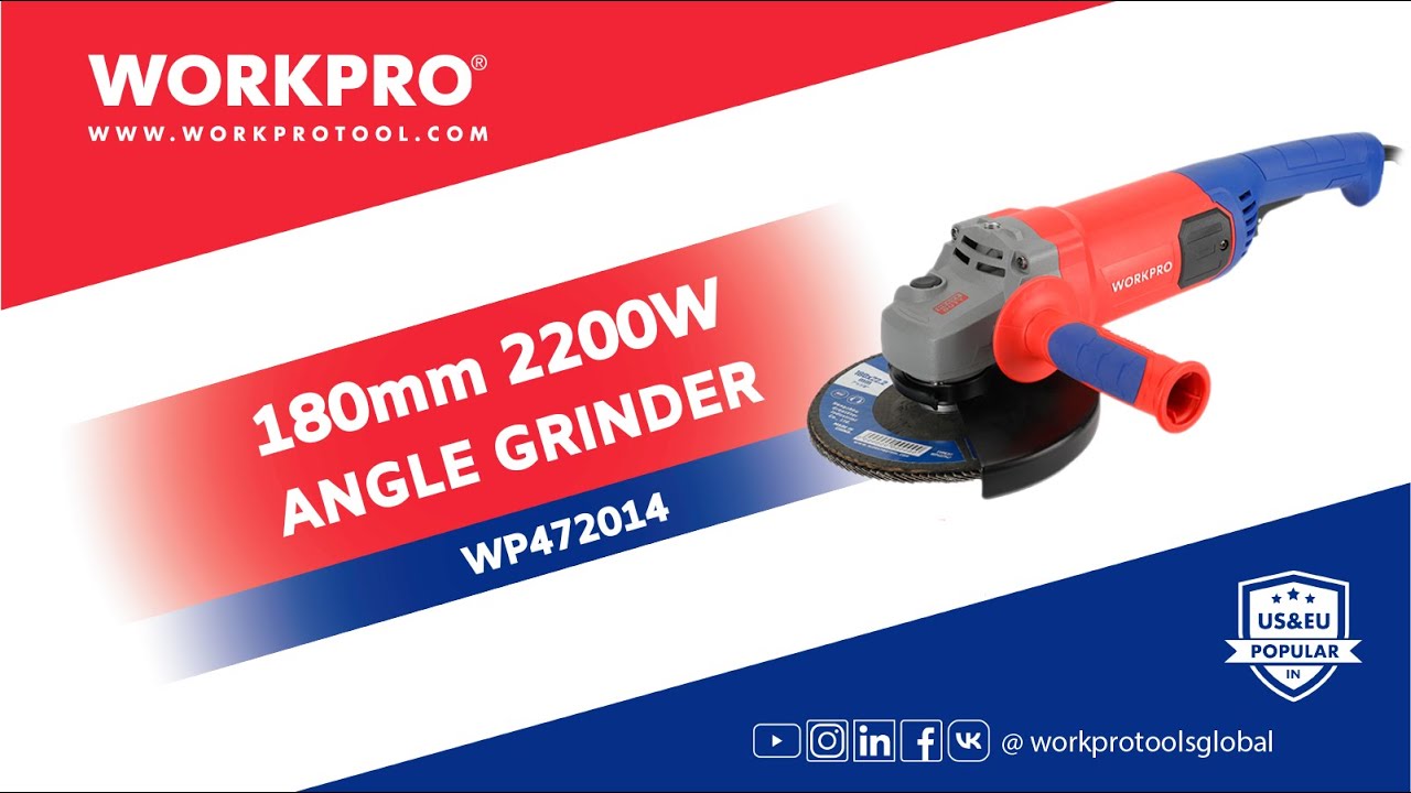 WORKPRO 180mm 2200W PROFESSION ANGLE GRINDER | PROFESSION ANGLE GRINDER ...