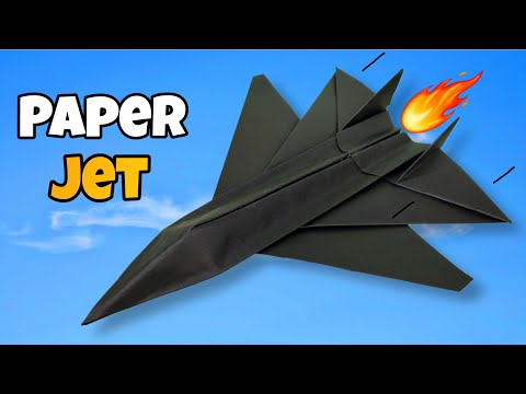 How to Make F-15 Fighter Jet Paper Airplane 