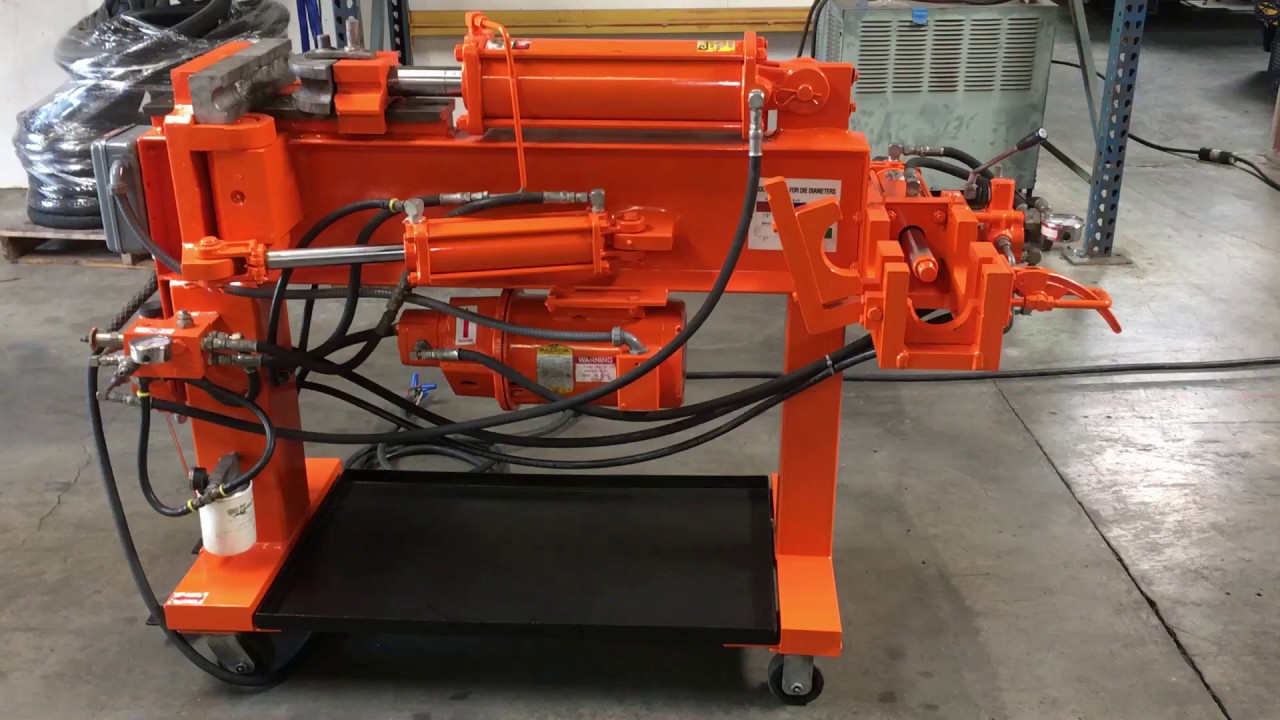Huth Muffler Exhaust Hydraulic Pipe Bender With Dies 230V 3 Phase YouTube