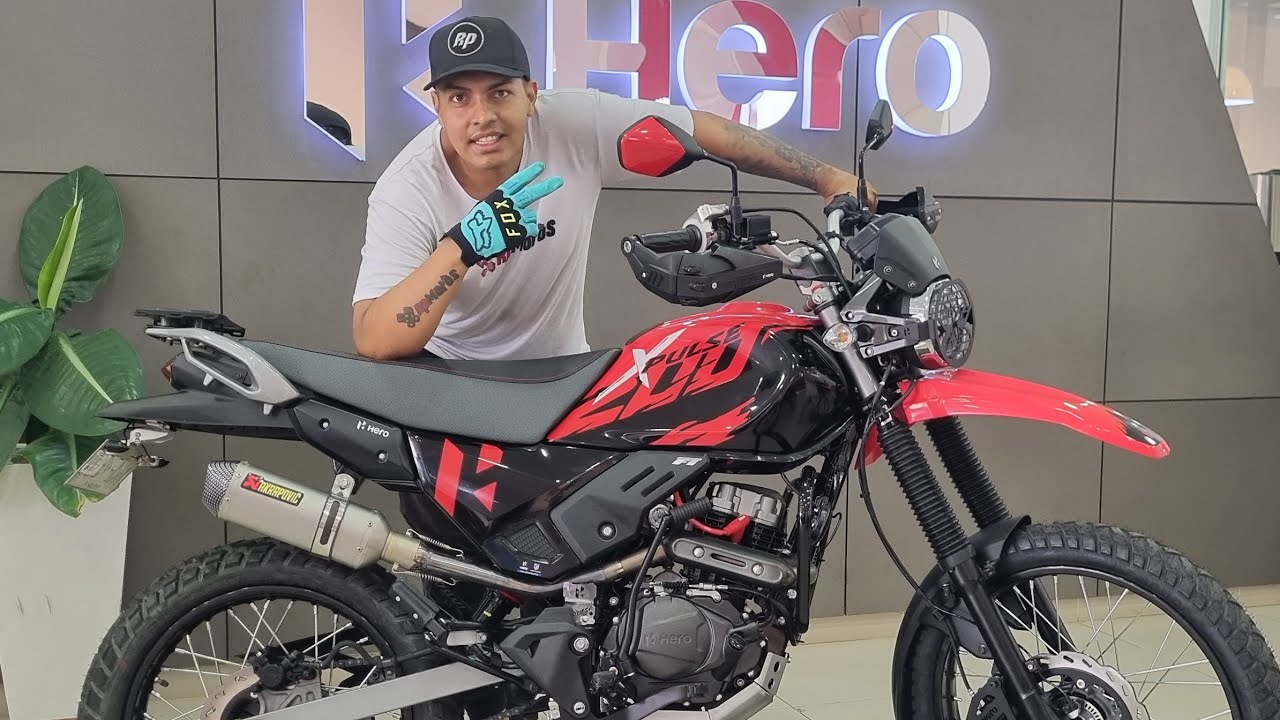 Hero Xpulse 200 Modificada Accesorios Escape ️ + Kit Rally - YouTube