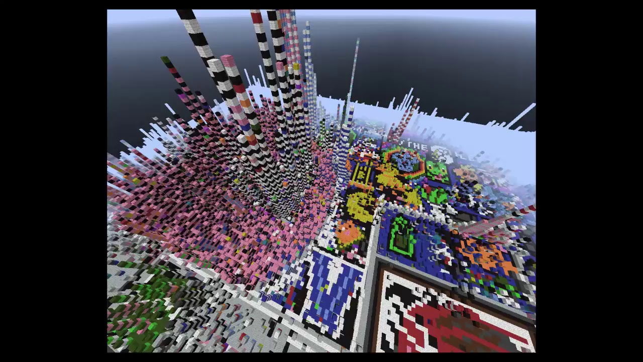 minecraft heatmap of r/place: osu! Logo! - YouTube