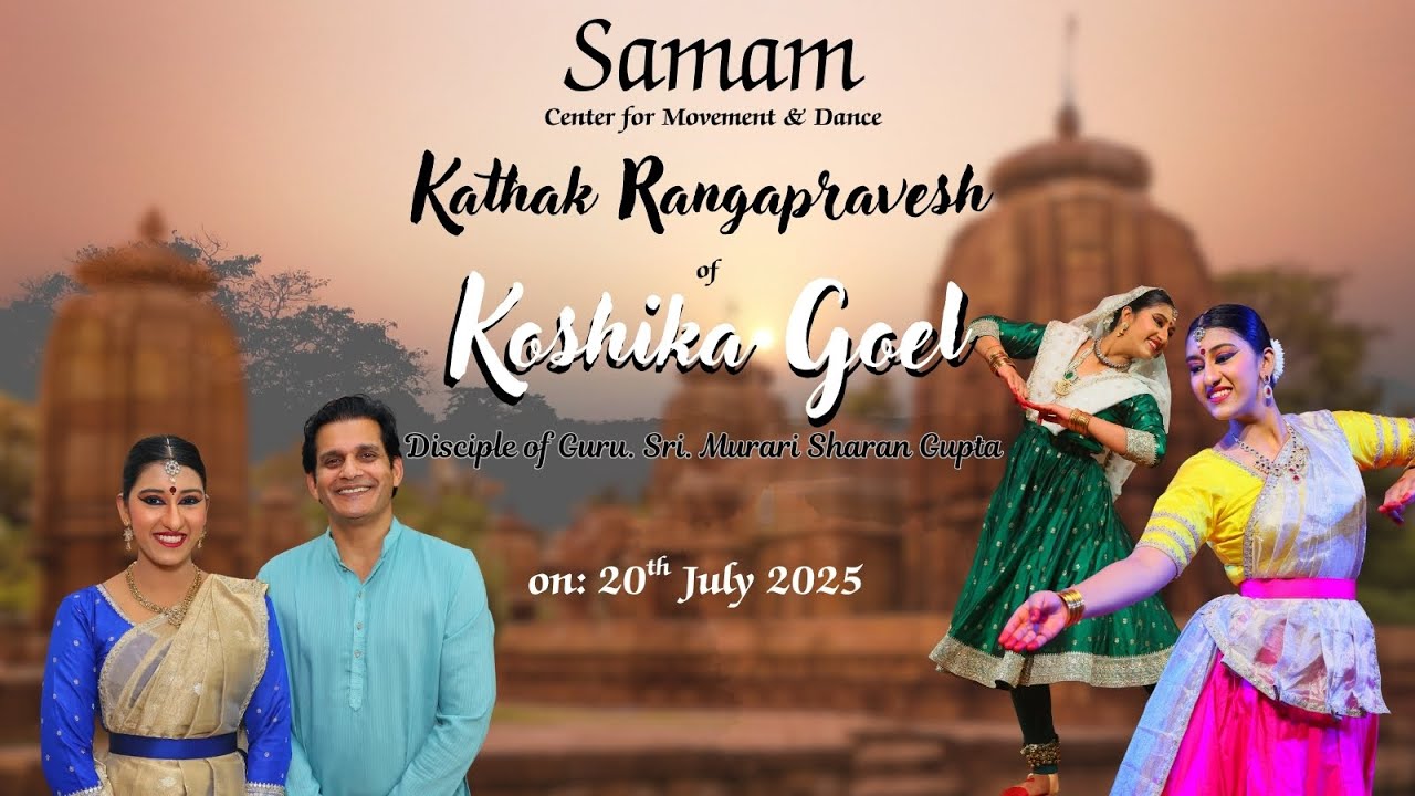 Kathak Rangapravesh of Koshika Goel| Dpl of Guru. Sri.Murari Sharan ...