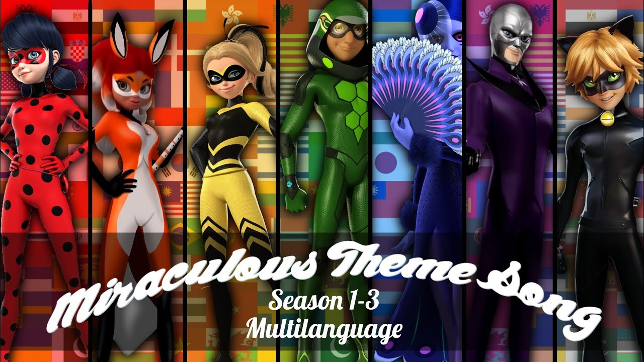 MIRACULOUS THEME SONG - Multilanguage | Season 1-3 | M'LADICS 🌍 - YouTube