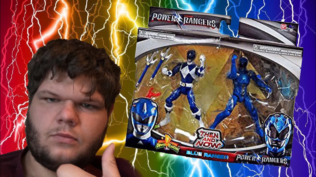 Power Rangers Then And Now Blue Ranger Review - YouTube