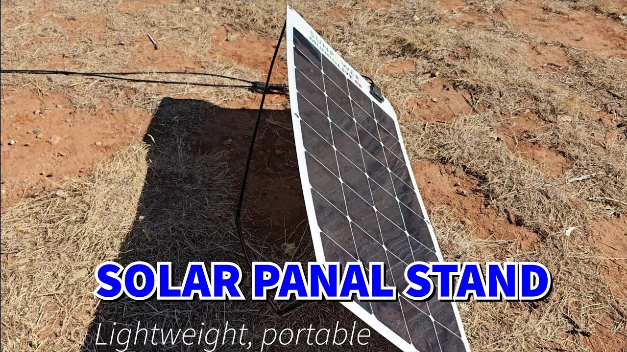 Solar Panel Stands, ultra lightweight and compact. - YouTube
